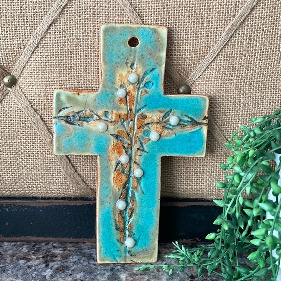 Vintage | Accents | Vintage Pottery Cross | Poshmark